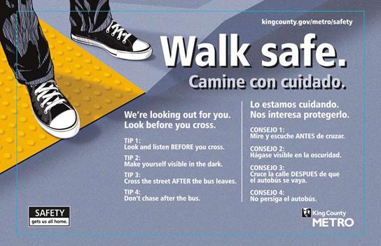 King County Metro launches ‘Walk safe’ pedestrian awareness campaign ...